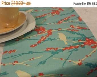 Aqua table runner | Etsy