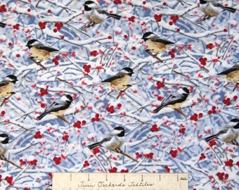 Chickadee fabric | Etsy