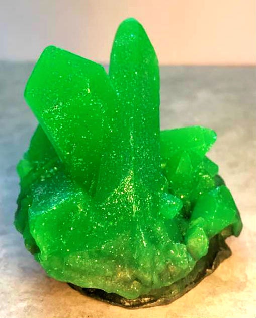 Emerald Green Geode Crystal Mineral Gemstone Rock Soap Green