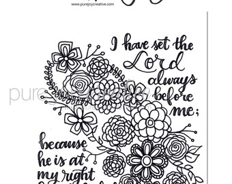 Psalms coloring | Etsy