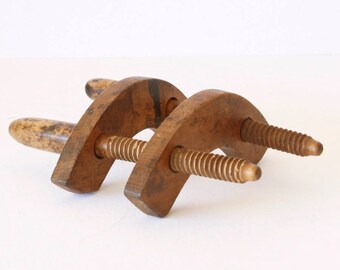 Vintage wood clamp | Etsy