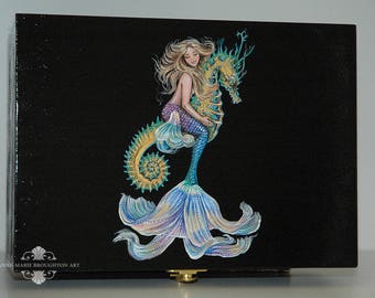 Mermaid Art by Anne-Marie Broughton by AMBroughtonArt on Etsy