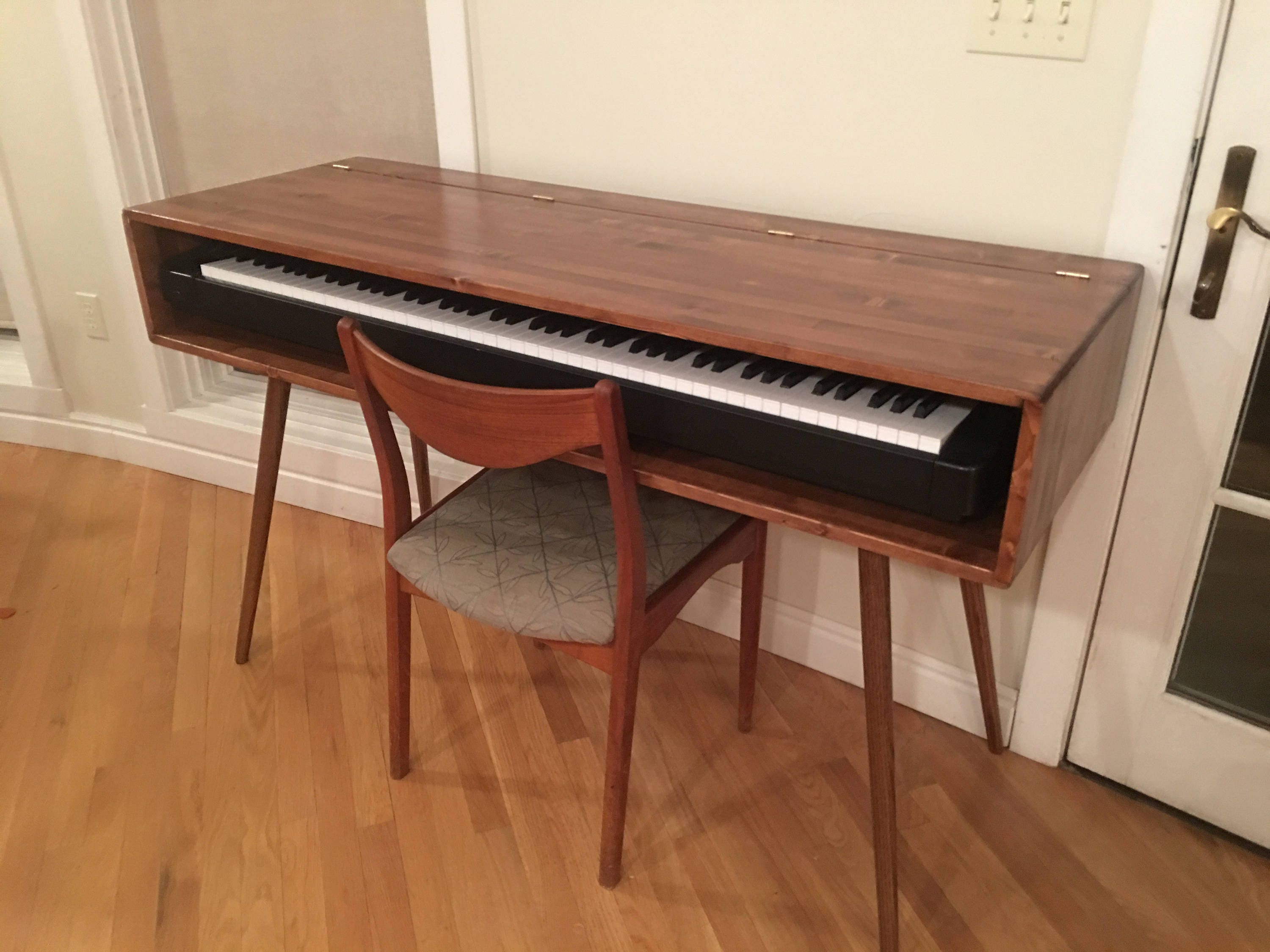 Mid Century Style Keyboard Stand Desk MADE TO ORDER 120 Days Mid Century Style Keyboard Stand Desk MADE TO ORDER 120 Days