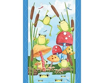 Frog and toad fabric | Etsy