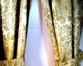 Brocade curtains | Etsy