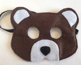 Brown bear mask | Etsy