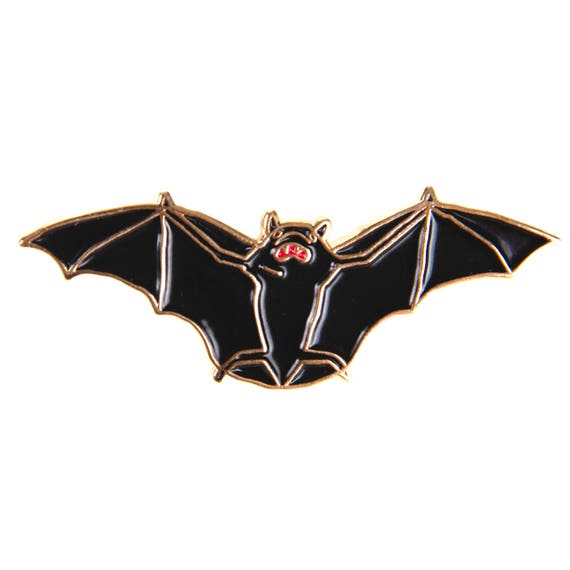 Bat Enamel Lapel Pin