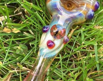 Purple glass pipe | Etsy