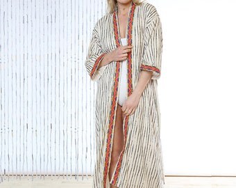 Long kimono robe | Etsy