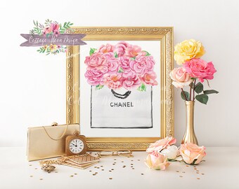 Chanel shopping bag | Etsy