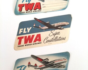 NASHVILLE Tennessee Lakes TWA Trans World Airlines Poster 3