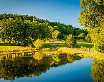 Pastoral scene in the Fall Shenandoah Valley Virginia