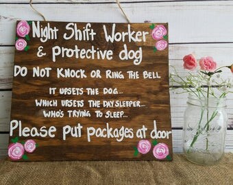 Day sleeper sign | Etsy