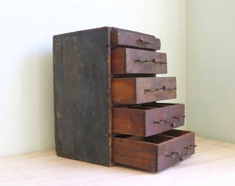 Small wooden chest | Etsy