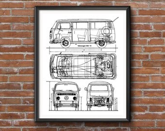 Vw van | Etsy
