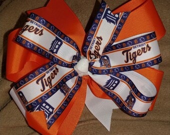 Detroit tigers bow | Etsy