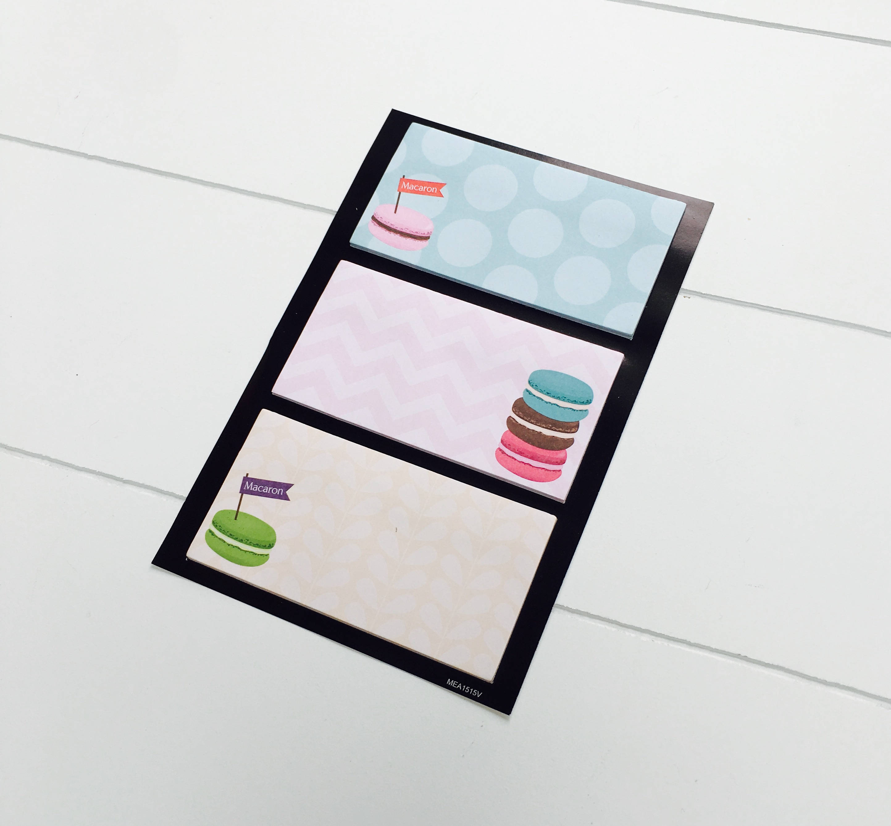 Set of 3 colorful sticky notes / bookmarks, 3 different designs (SN05 ...