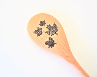 Wood burned spoons | Etsy