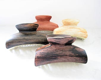 Wood hair claw | Etsy