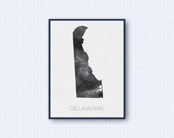 Delaware poster | Etsy