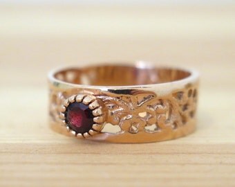 Filigran gold ring | Etsy