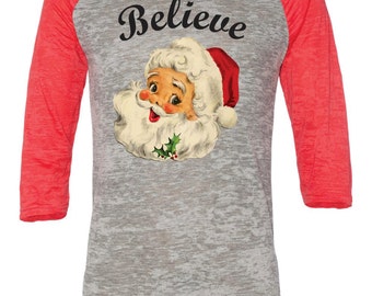 Santa claus tshirt | Etsy