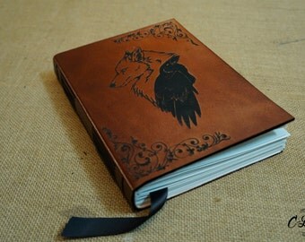 Wolf notebook | Etsy