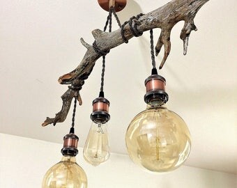 Lustre rustique | Etsy