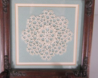 Framed doily | Etsy