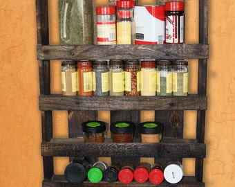 Rustic spice rack | Etsy