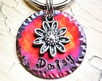 Daisy keychain | Etsy