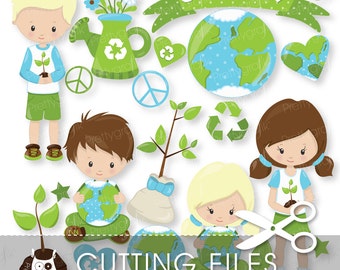 Earth day clip art | Etsy