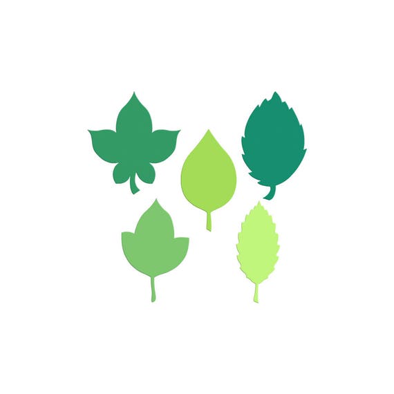 Die Cut Leaves Leaf Cut Outs Paper Leaves Wedding Leaves