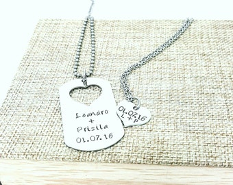 Couples dog tag | Etsy