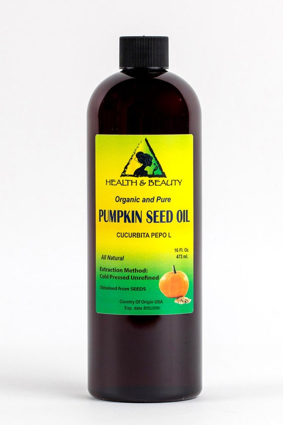 16 oz PUMPKIN SEED Oil UNREFINED Organic Carrier Cold Pressed