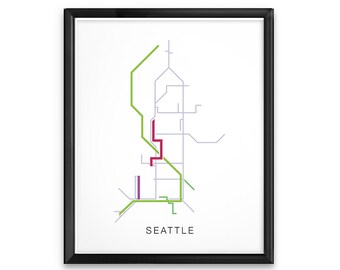 Seattle subway | Etsy