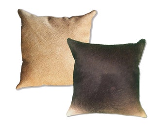 Cowhide pillow | Etsy