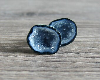 Raw Rough Diamond Rings Geode Crystal & Stone by Gemologies