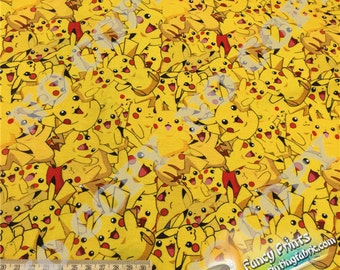 Pikachu fabric | Etsy