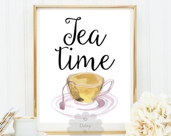 Tea time quotes | Etsy