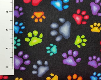 Paw print fabric | Etsy