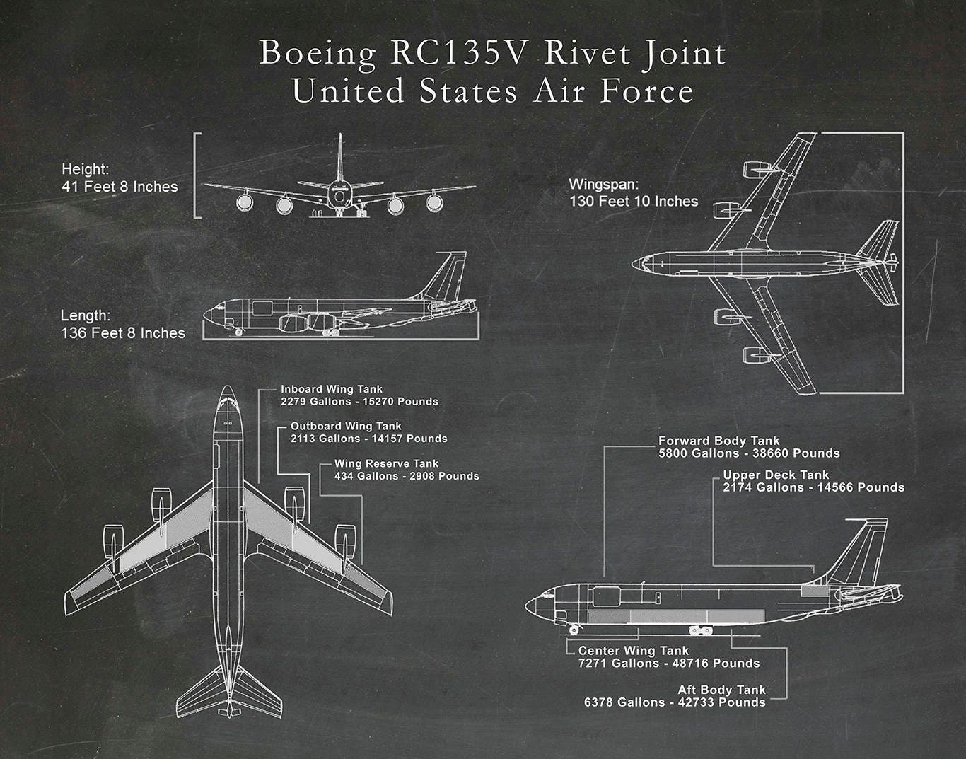 Boeing RC135V Rivet Joint United States Air Force Reconnaissance ...