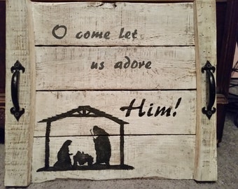 Nativity tray | Etsy