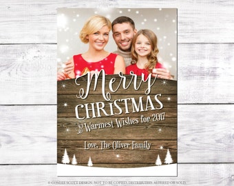 Rustic holiday cards | Etsy
