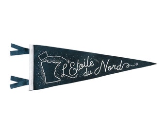 Vintage felt pennant | Etsy