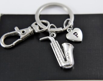 Saxophone keychain | Etsy