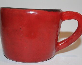Red mug | Etsy