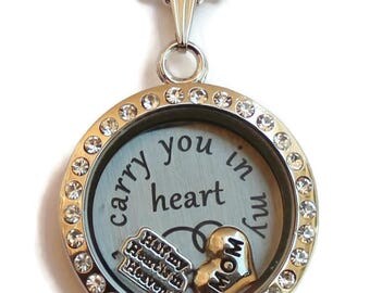 Half heart locket | Etsy