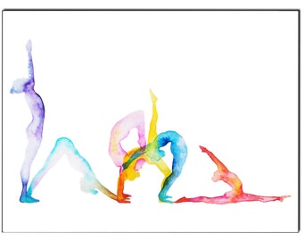 Yoga painting | Etsy