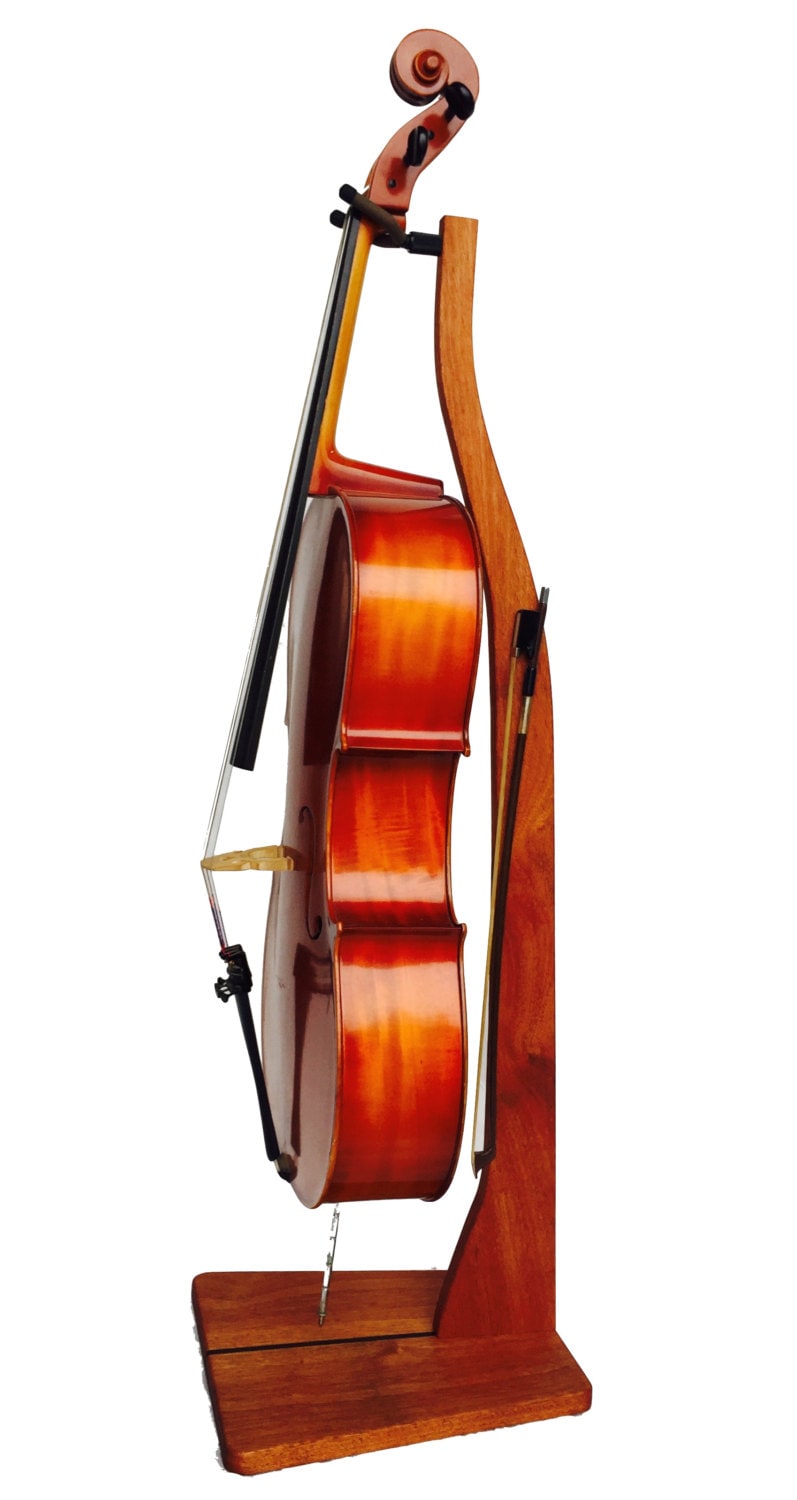 Wooden Cello Stand Cherry Maple Mahogany or Walnut